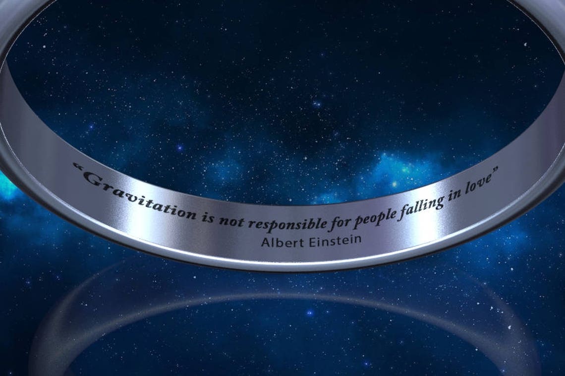 Geek Engagement Ring, Einstein Science Engagement Ring, Nerd Physics ...
