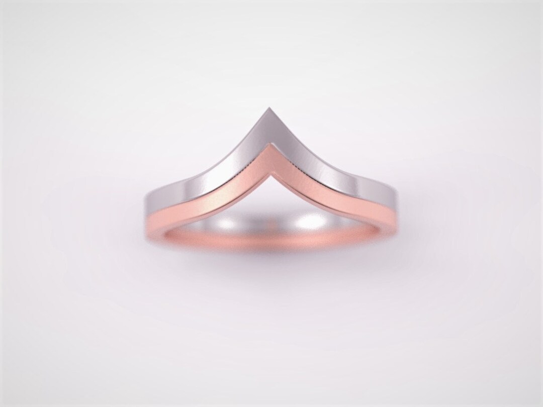 V Ring, V Shaped Ring, Chevron Ring, Stackable V Ring, Minimalist ...