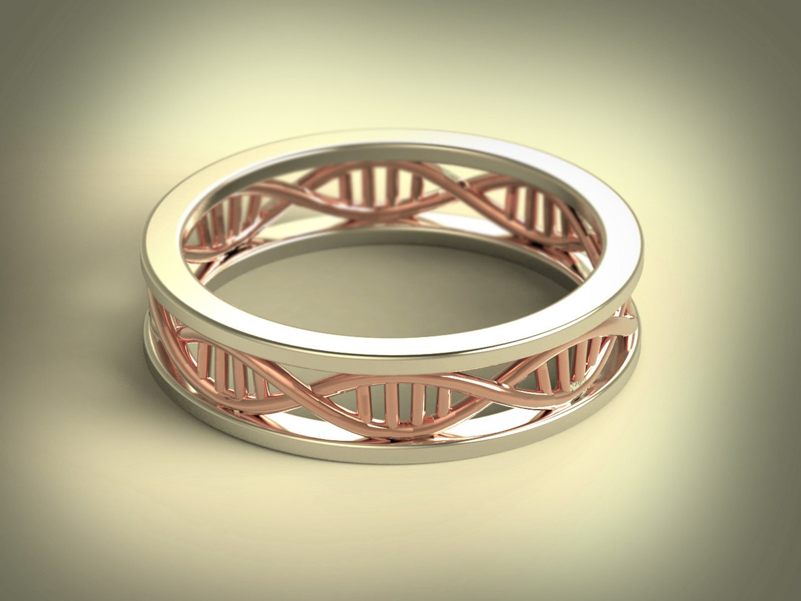 DNA Wedding Ring Geek Wedding Ring Braided Wedding Ring - Etsy
