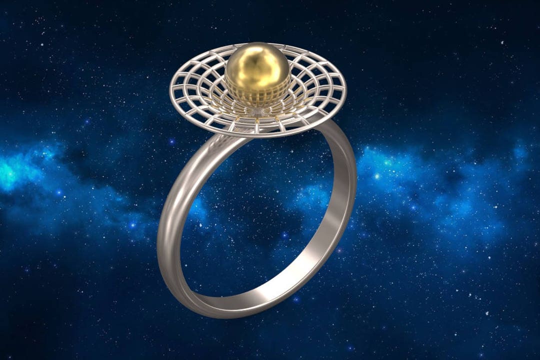 Geek Engagement Ring, Einstein Science Engagement Ring, Nerd Physics ...