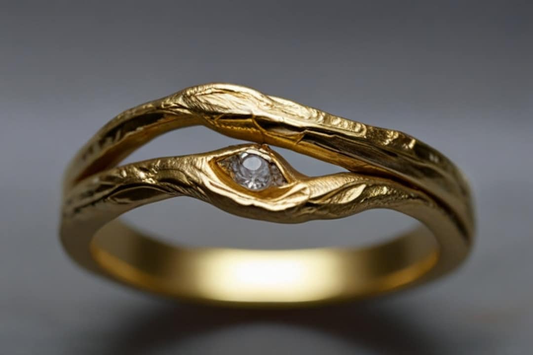 Raw Engagement Ring, Organic Engagement Ring, Raw Moissanite Engagement ...