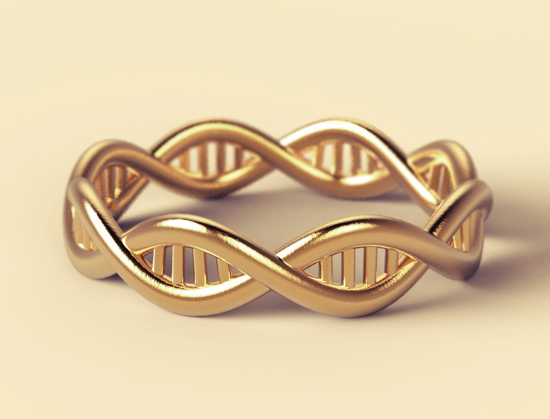 Geek Wedding Ring, DNA Wedding Ring, Alternative Wedding Ring, Science ...