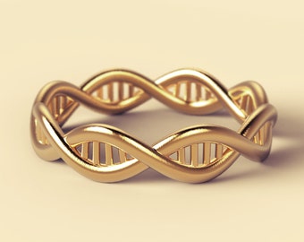 Geek Wedding Ring DNA Wedding Ring Alternative Wedding Ring - Etsy