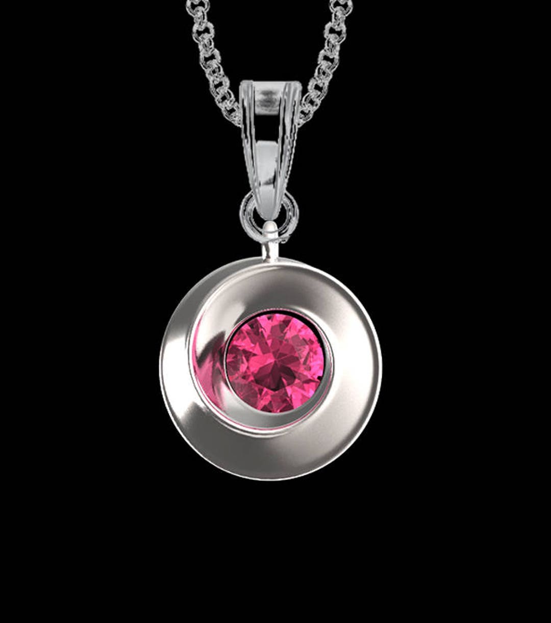 Mobius Necklace, Science, Mobius Pendant, Mathematical, Tourmaline ...