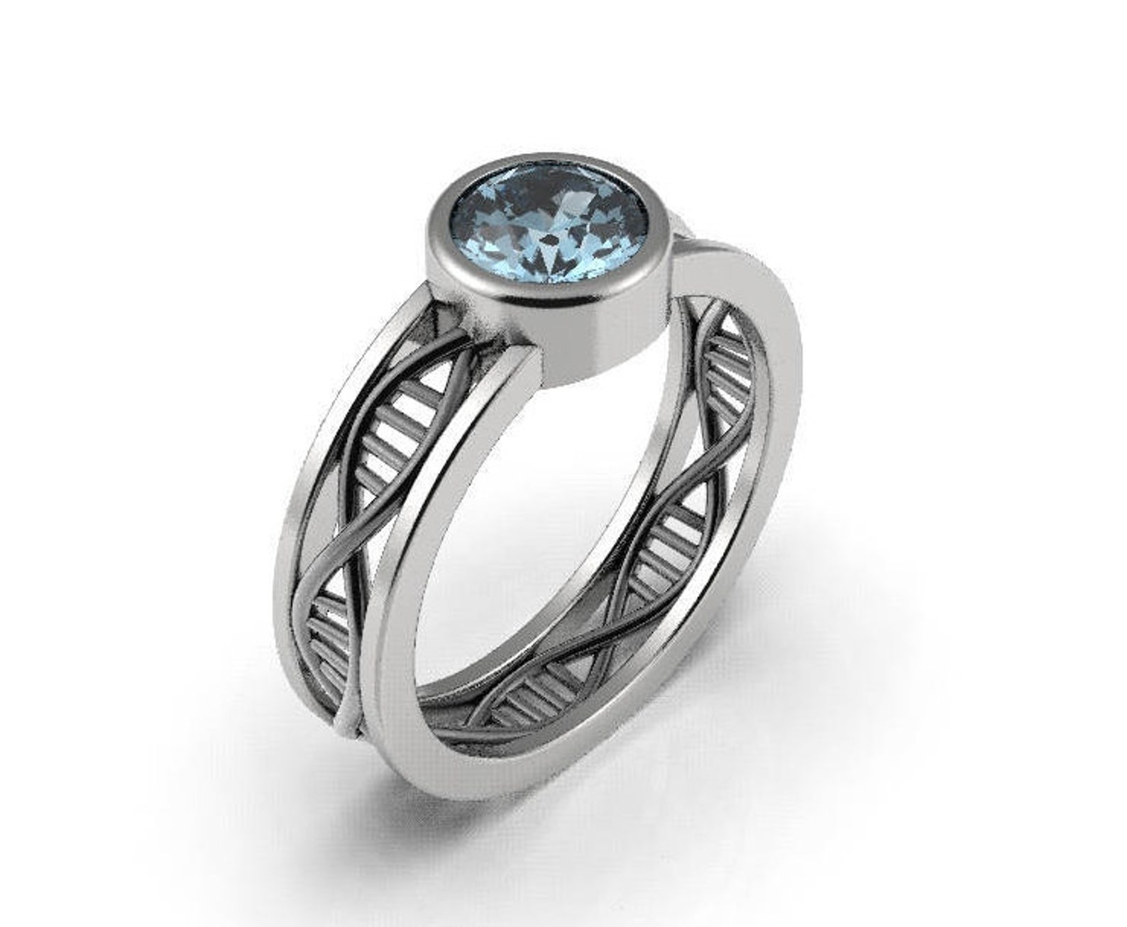 DNA Engagement Ring Geek Engagement Ring Science Engagement - Etsy