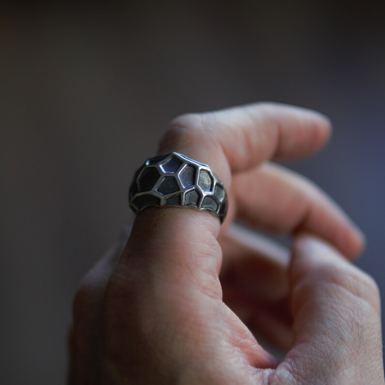 Organic Ring, Rustic Ring, Textured Ring, Raw Nature Inspired Ring ...