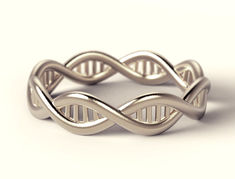 DNA Ring Braided Wedding Ring Biology Wedding Ring Geek - Etsy