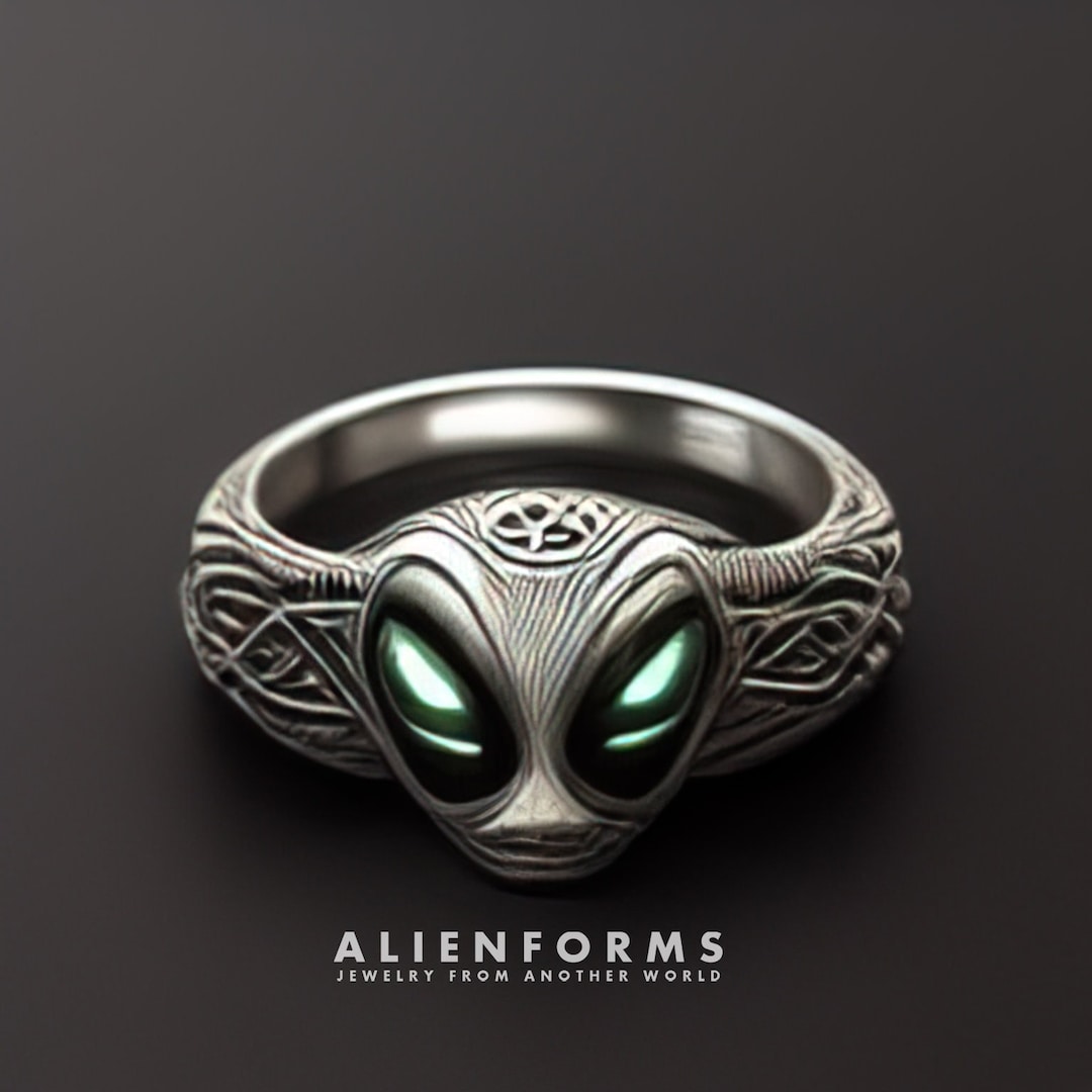 SKULL RING, Sci Fi Ring, Geek Ring, Futuristic Ring, Cyberpunk Ring ...