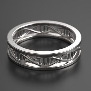 DNA Ring, Geek Wedding Ring, Microbiology, Geek Wedding Band, Science ...