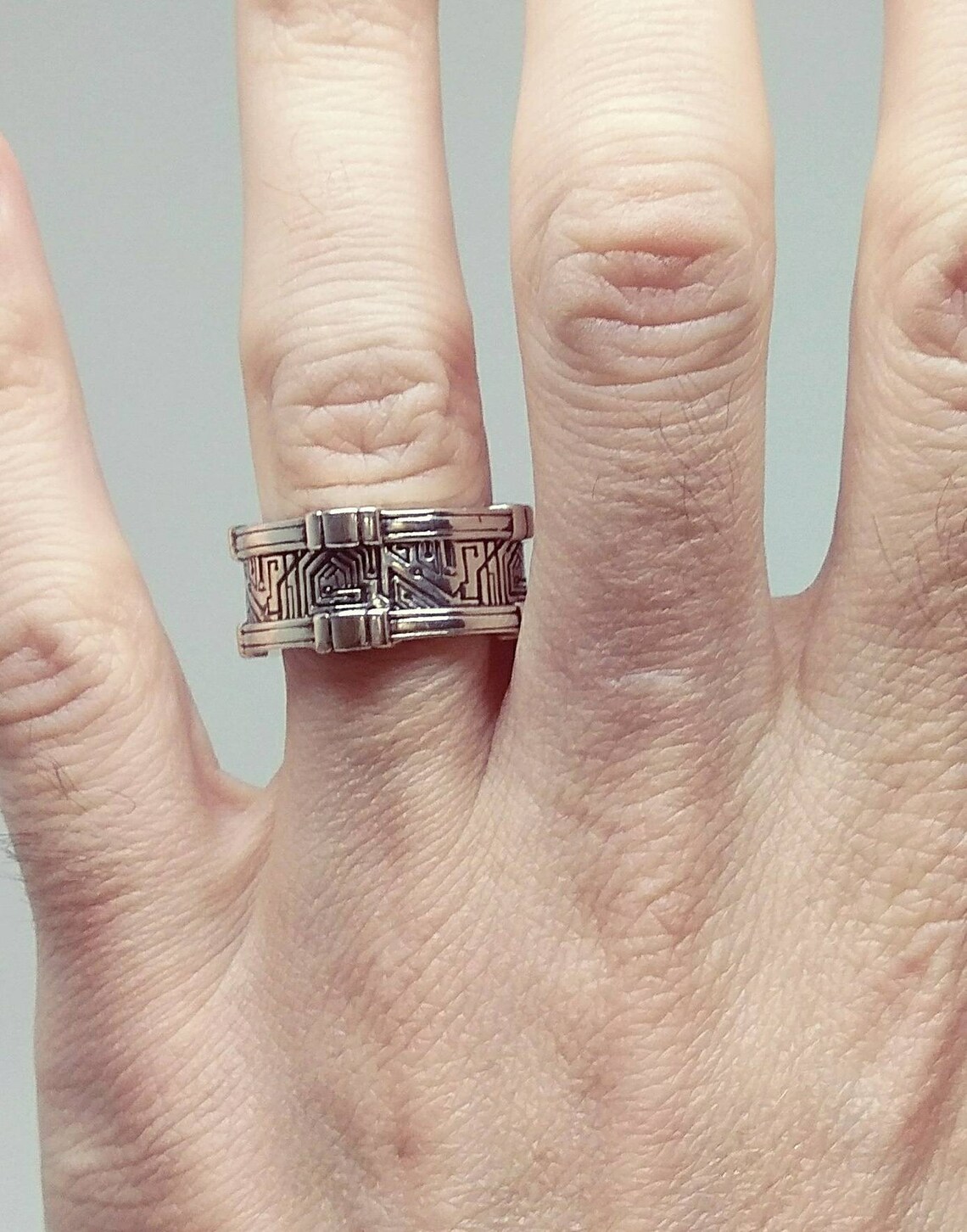 Cyberpunk Ring Geek Wedding Ring Circuit Board Ring - Etsy Australia