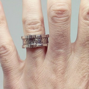 Cyberpunk Ring, Geek Wedding Ring, Circuit Board Ring, Retrowave ...