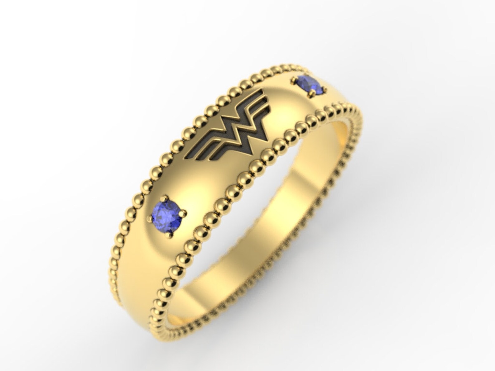 Wonder Woman Ring Geek Wedding Ring | Etsy