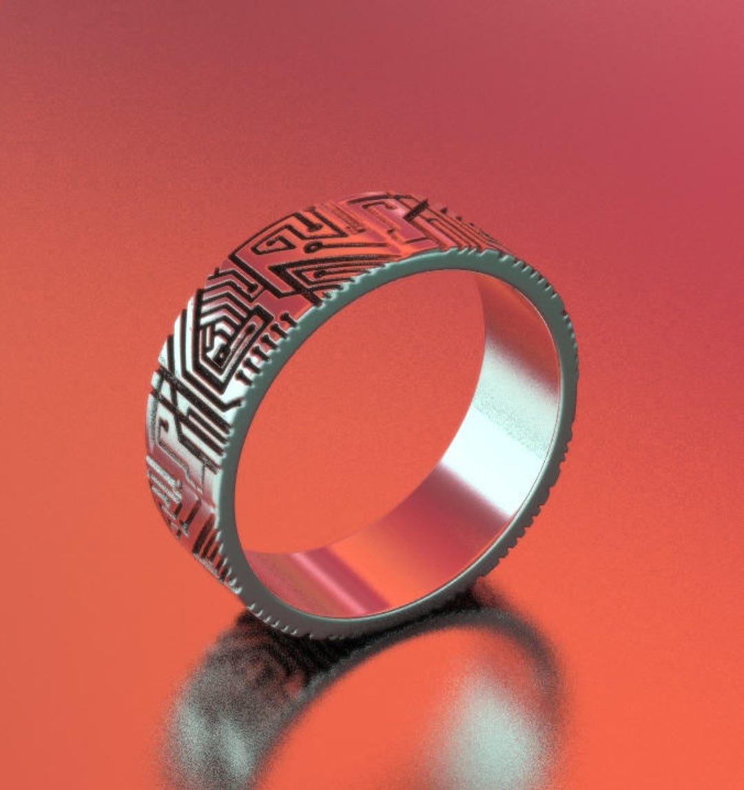 Geek Wedding Ring, Circuit Board Ring, Programmer Gift, Computer Nerd ...