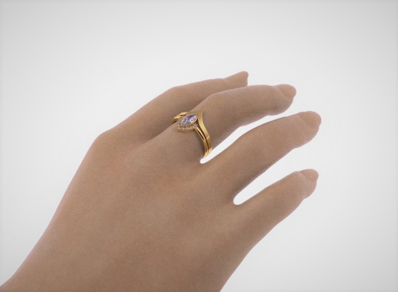 V Shaped Ring Set Chevron Ring Stackable V Ring Minimalist - Etsy