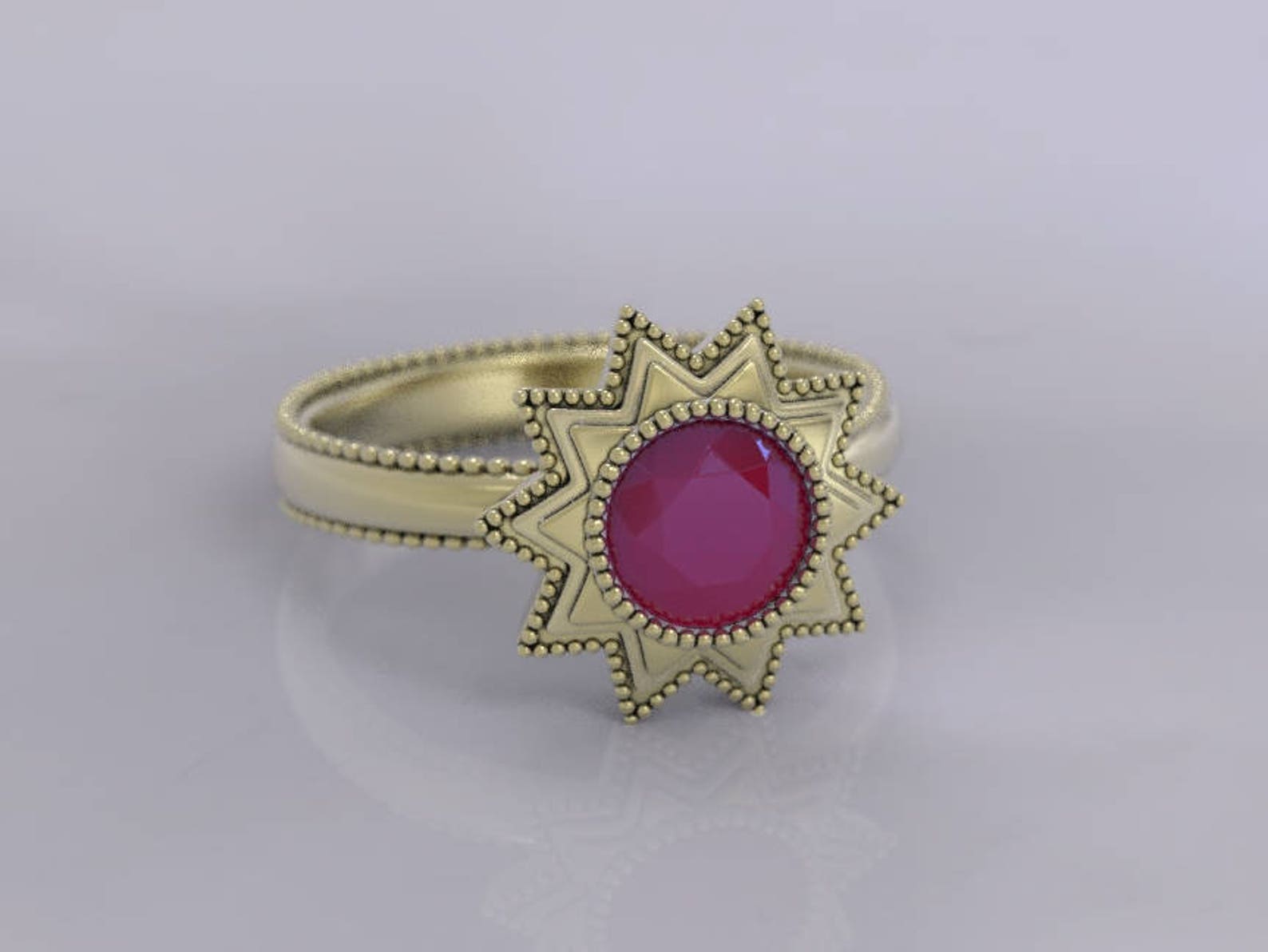 Solar Eclipse Ring, Proposal Vintage Engagement, Antique Engagement ...