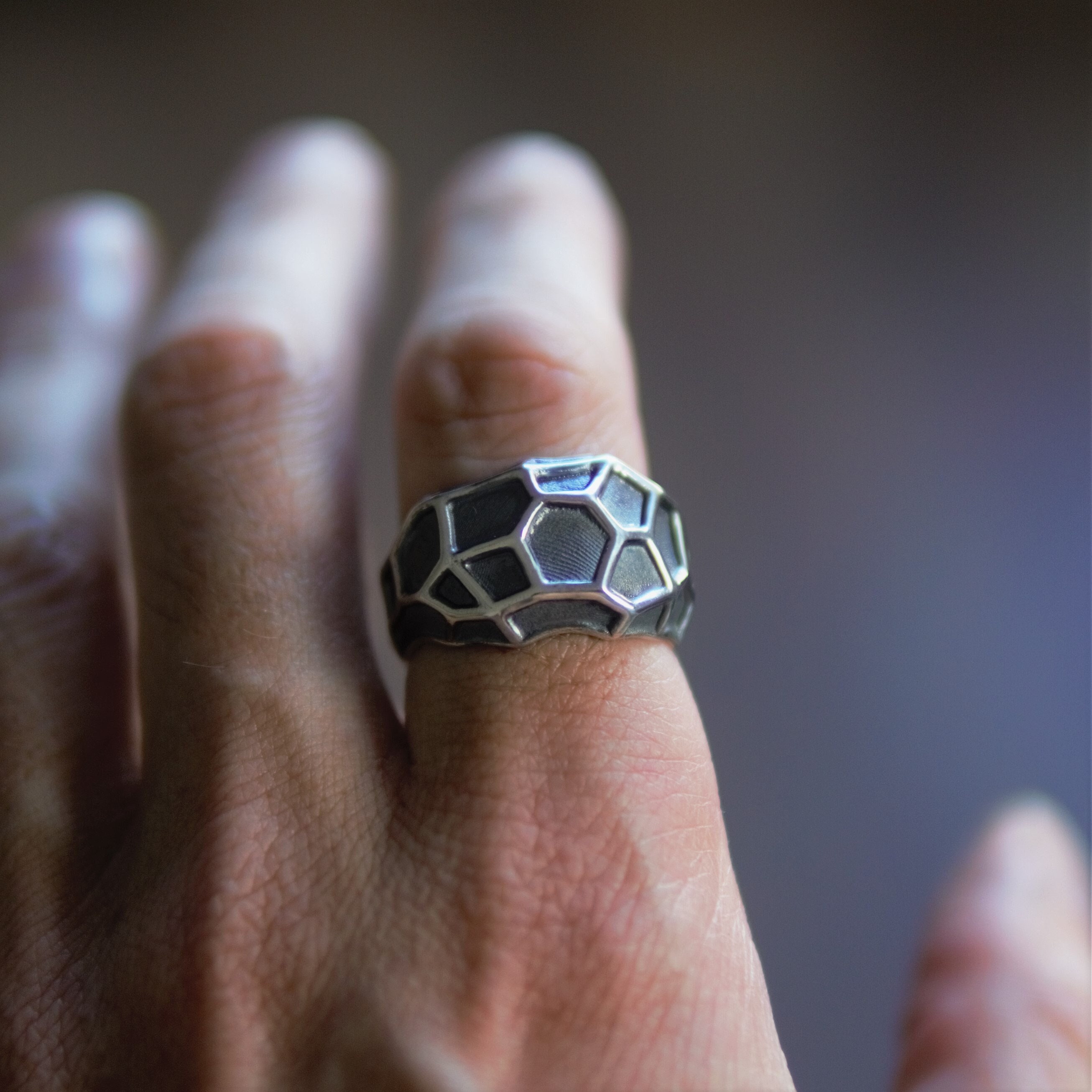 Organic Ring, Rustic Ring, Textured Ring, Raw Nature Inspired Ring ...