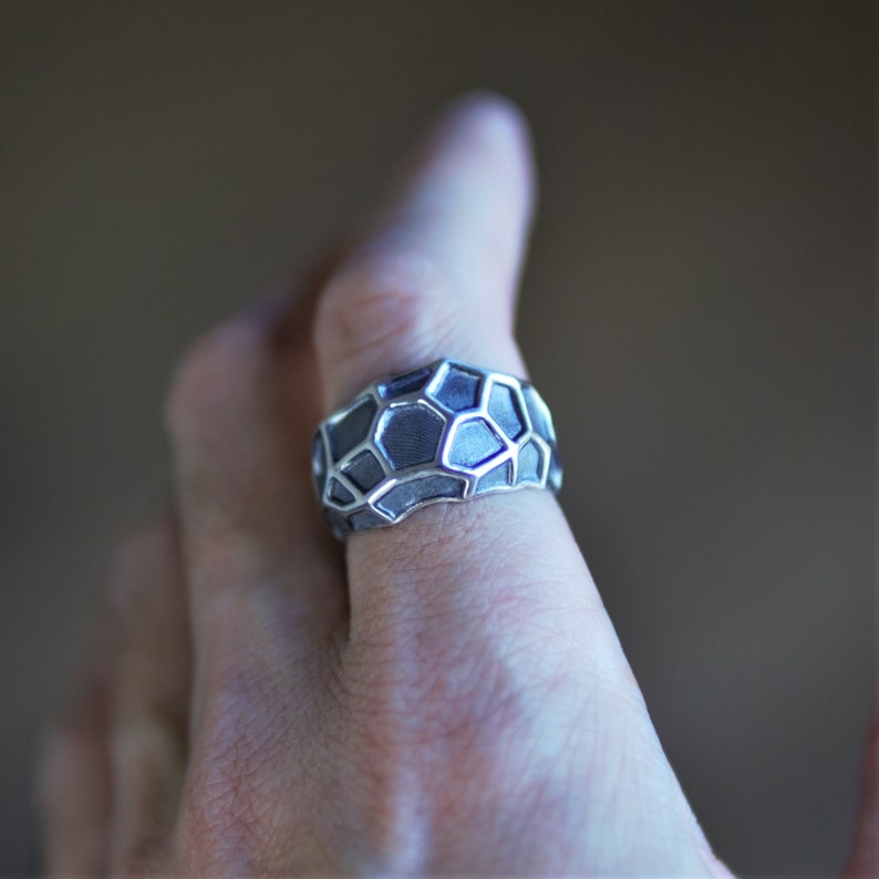 Organic Ring, Rustic Ring, Textured Ring, Raw Nature Inspired Ring ...