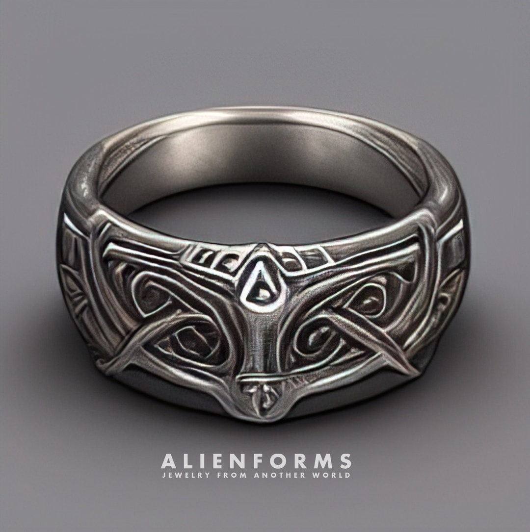 Fantasy Ring, Celtic Ring, Medieval Ring, Geek Ring, Silver Ring,nerd ...