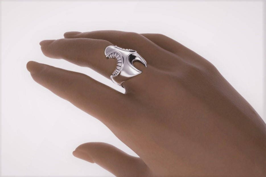 Sci Fi Ring Spaceship Geek Ring Mens Statement Ring Alien - Etsy Israel
