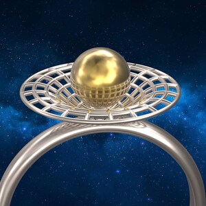 Geek Engagement Ring, Einstein Science Engagement Ring, Nerd Physics ...