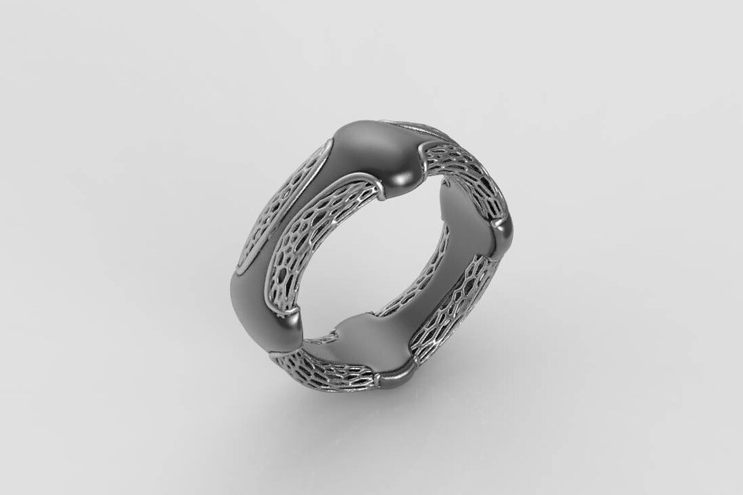 Alien Ring, Sci Fi Ring, Geek Wedding Ring, Atompunk, Futuristic Nerd ...