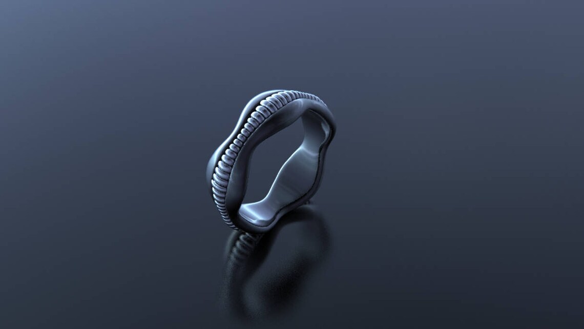 Sci Fi Ring Alien Ring Geek Ring Gamer Ring Futuristic - Etsy