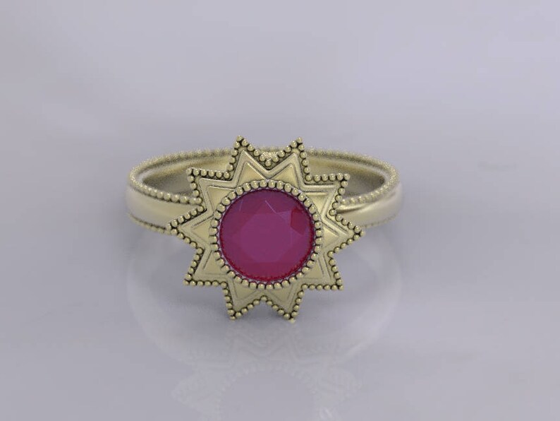 Solar Eclipse Ring Proposal Vintage Engagement Antique - Etsy