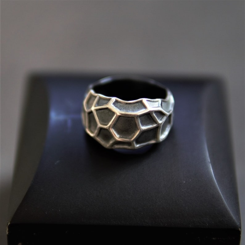 Organic Ring, Rustic Ring, Textured Ring, Raw Nature Inspired Ring ...