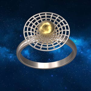 Geek Engagement Ring, Einstein Science Engagement Ring, Nerd Physics ...