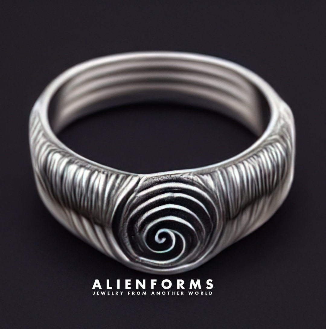Space Ring, Spiral Ring, Aliens Ring,futuristic Ring,geek Ring, Sci Fi ...