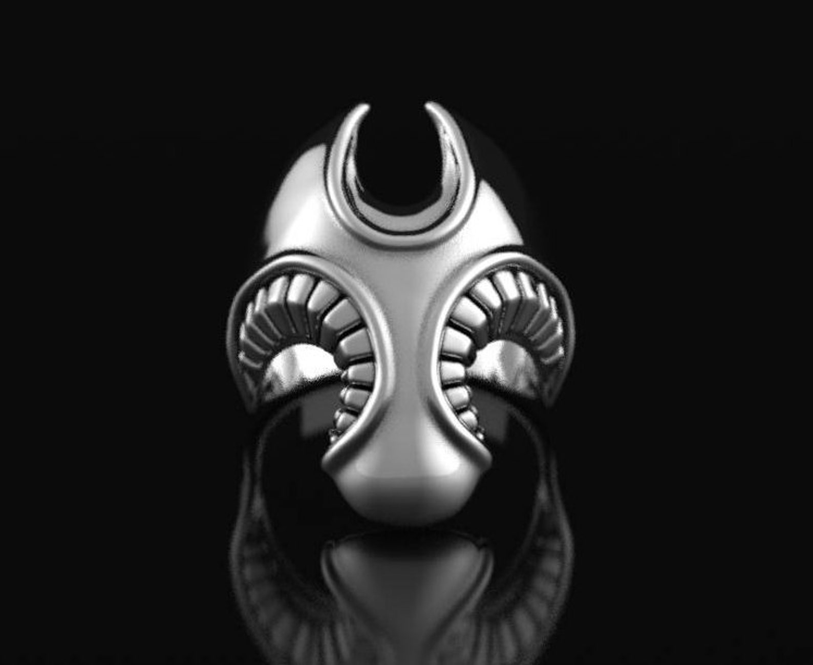 Sci Fi Ring Spaceship Geek Ring Mens Statement Ring Alien - Etsy Israel