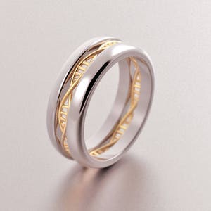 Dna Wedding Ring, Molecule Ring, Geek Wedding Ring, Science Wedding ...