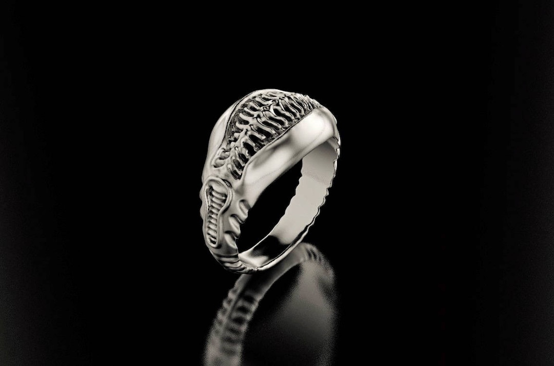 Alien Ring, Xeno Ring, Sci Fi Ring, Geek Ring, Nerd Ring, Statement ...