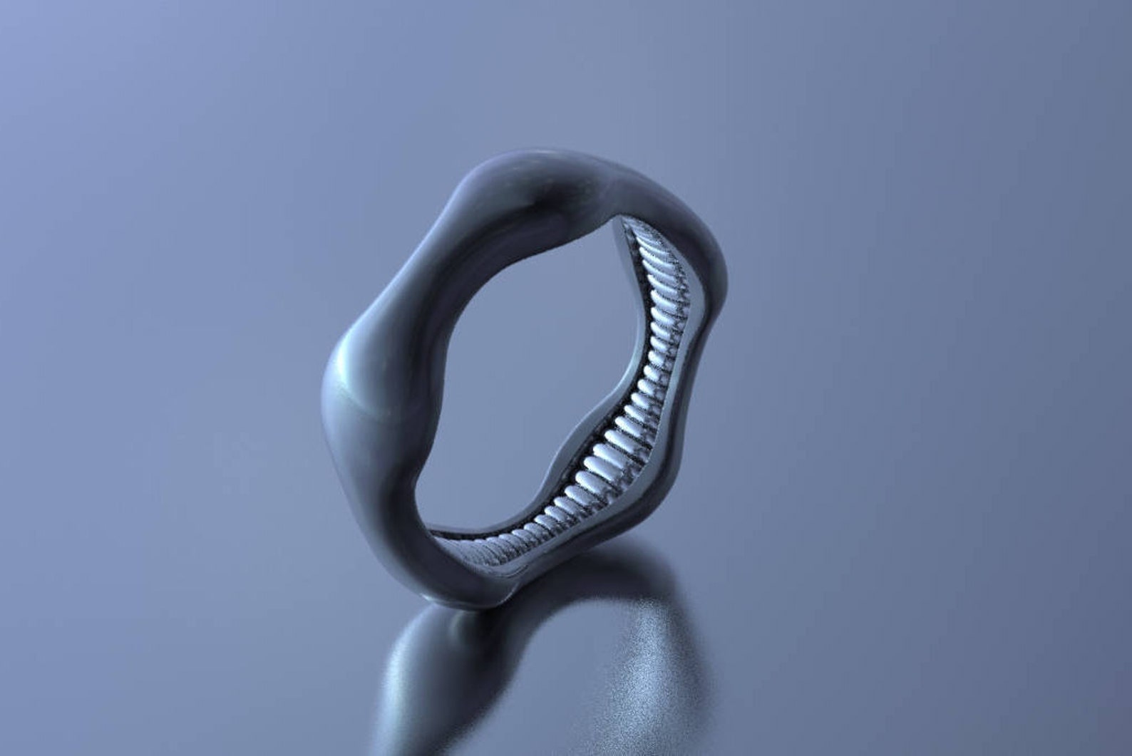 Alien Ring Sci Fi Wedding Ring Geek Wedding Ring Gamer | Etsy