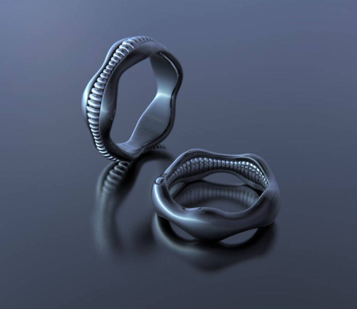 Sci Fi Ring Alien Ring Geek Ring Gamer Ring Futuristic - Etsy