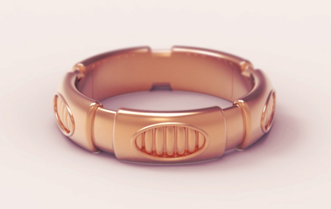 Futuristic Wedding Band, Geek Wedding Ring, Nerd Ring, Sci Fi Ring ...