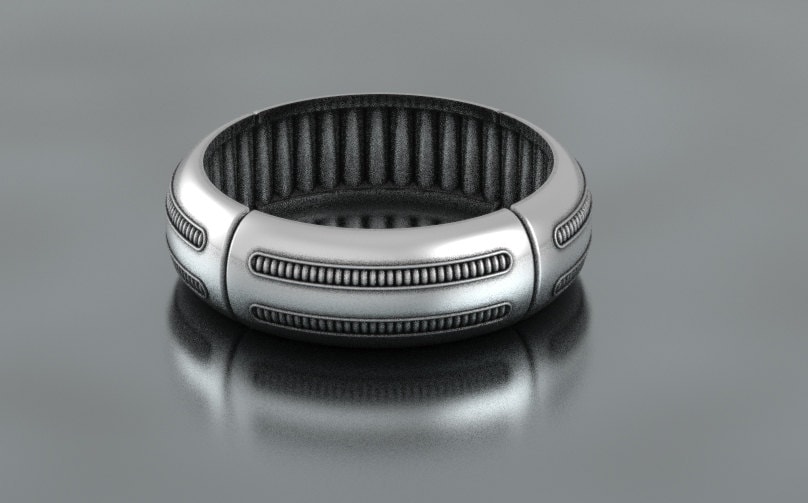 Sci fi ring geek wedding ring futuristic wedding band Star | Etsy