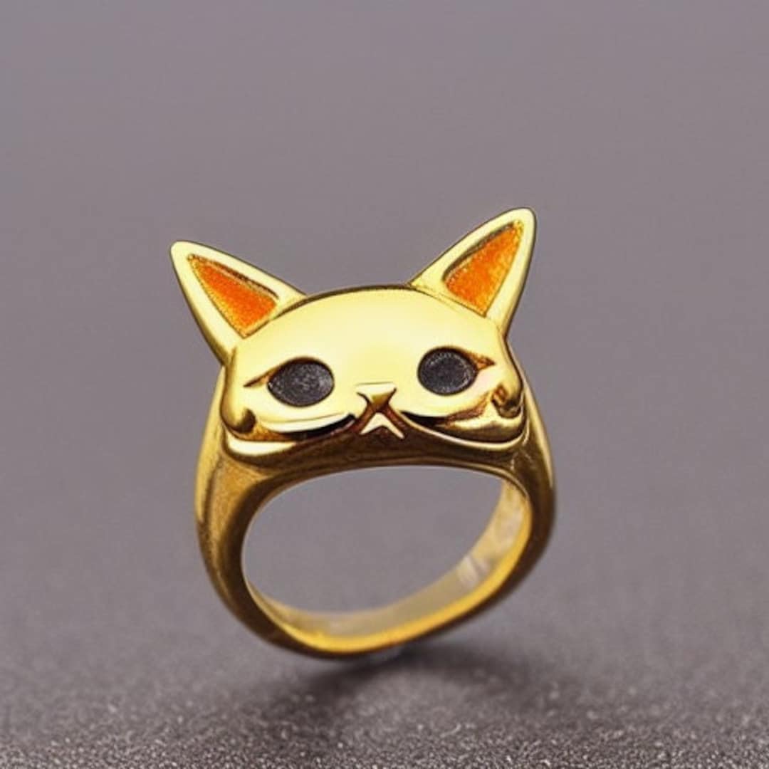 Cat Ring, Cat Statement Ring, Silver Cat Ring, Gold Cat Ring, Kitten ...