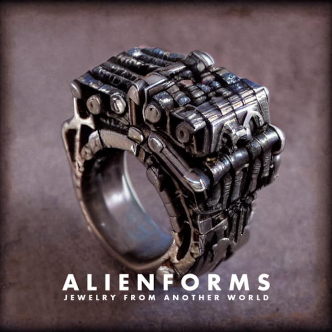 Futuristic Ring, Geek Ring, Steampunk Ring, Geek Ring, Scifi Ring, Geek ...