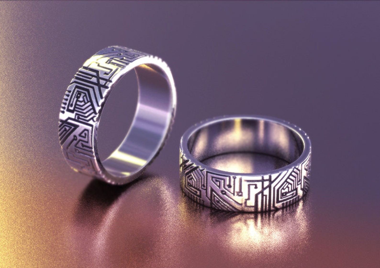 Geek Wedding Ring Circuit Board Ring Programmer Gift | Etsy