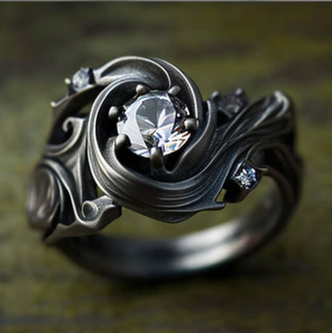Vintage Gothic Engagement Rings