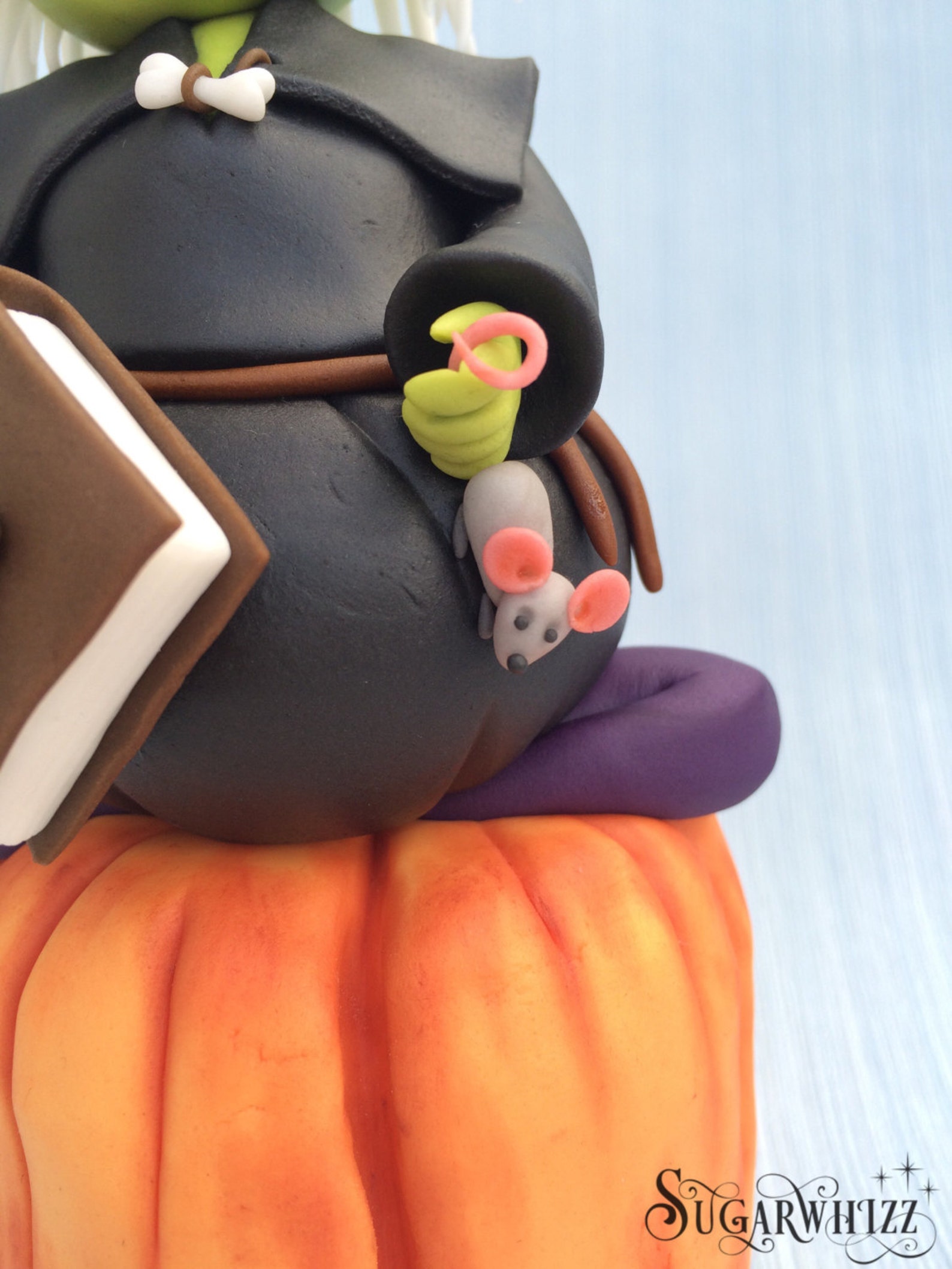 Witch Cake Topper / Cake Decorating Tutorial. Step by Step Model Making ...