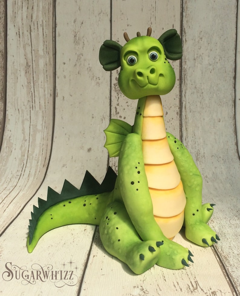 Large Dragon Cake Topper/ Cake Decorating Tutorial. Step by Step Model Making Guide. PDF ...