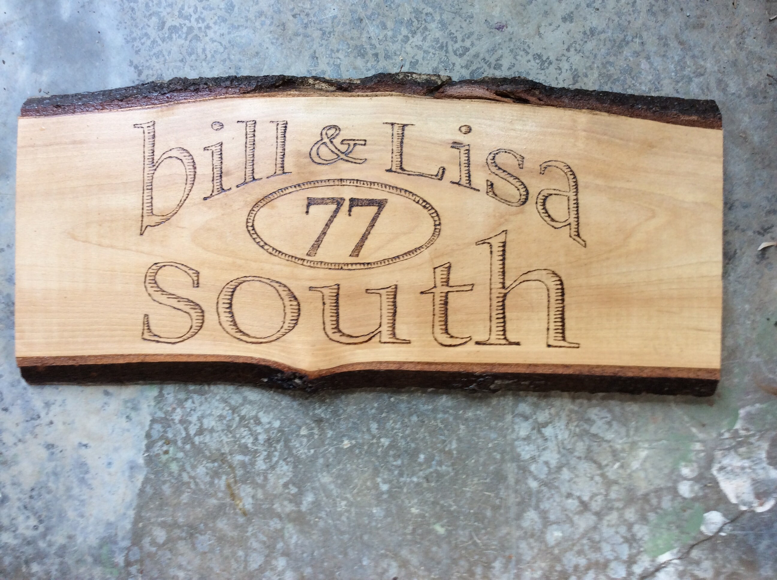 Custom Wood Burned Signs - Live Edge - Each One is a Unique, Handmade ...