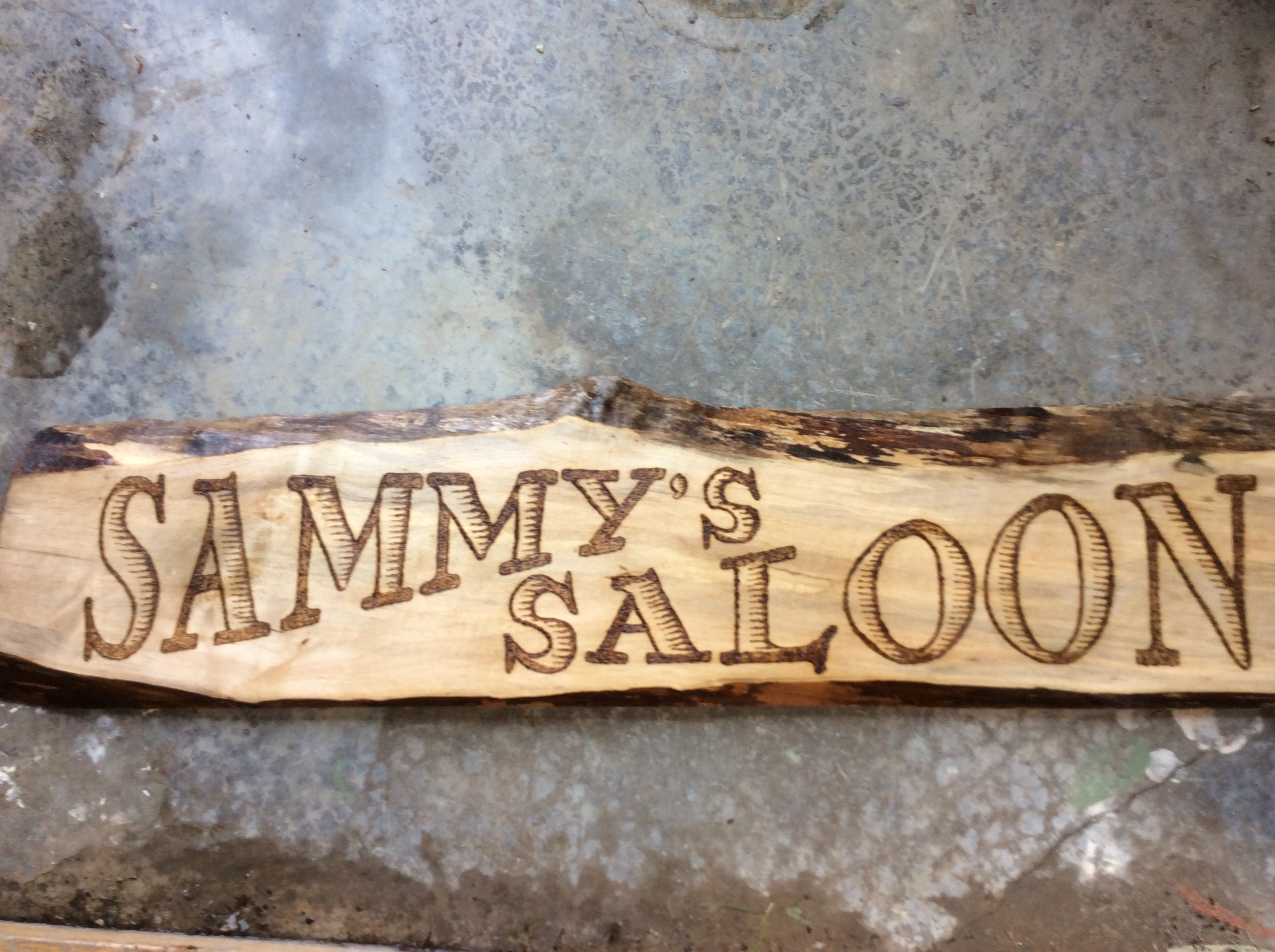 Custom Wood Burned Signs - Live Edge - Each One is a Unique, Handmade ...