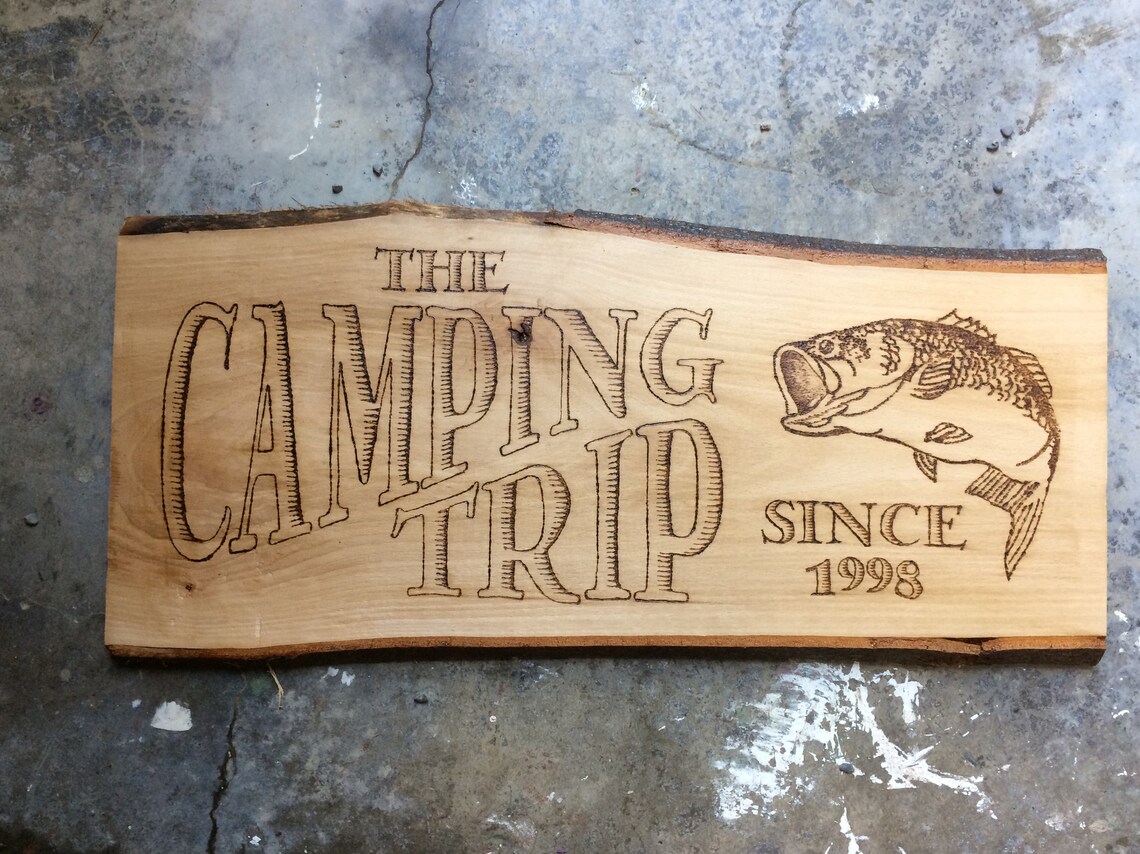 Custom Wood Burned Signs - Live Edge - Each One is a Unique, Handmade ...