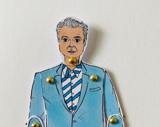 David Byrne Paper Doll, David Byrne Print, Articulated Doll, Paper ...