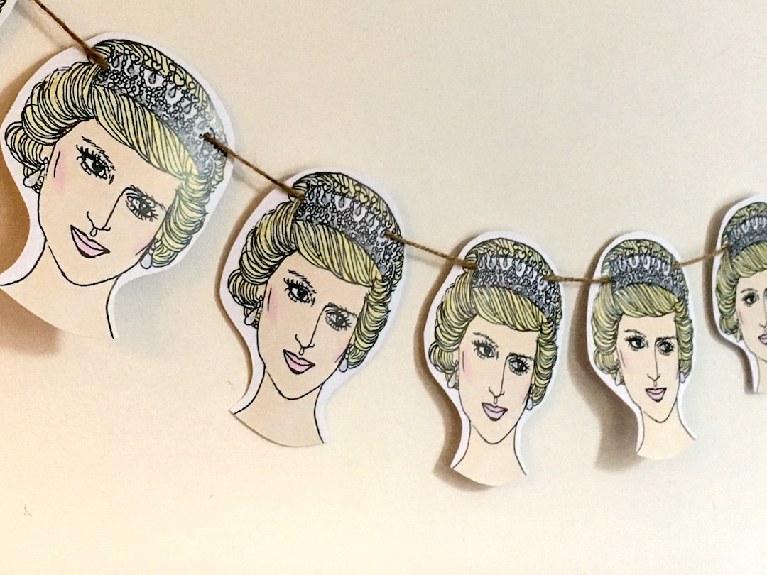 Princess Diana Print, Princess Diana Bunting, Perfect Gift for Princess ...