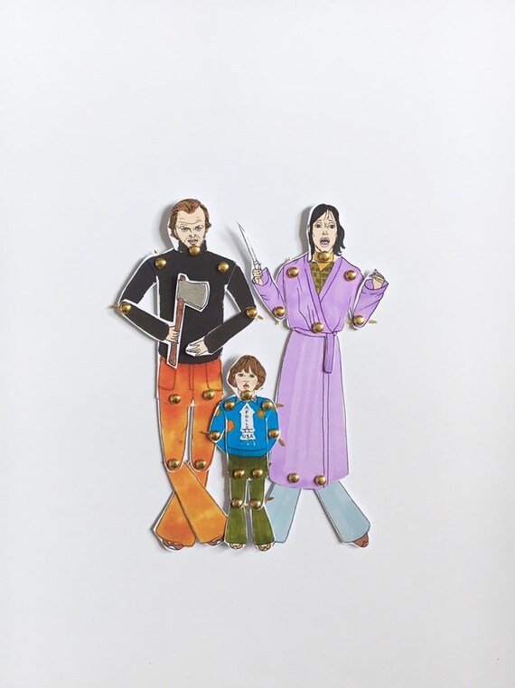 The Shining print The Shining paper dolls Jack Nicholson - Etsy 日本