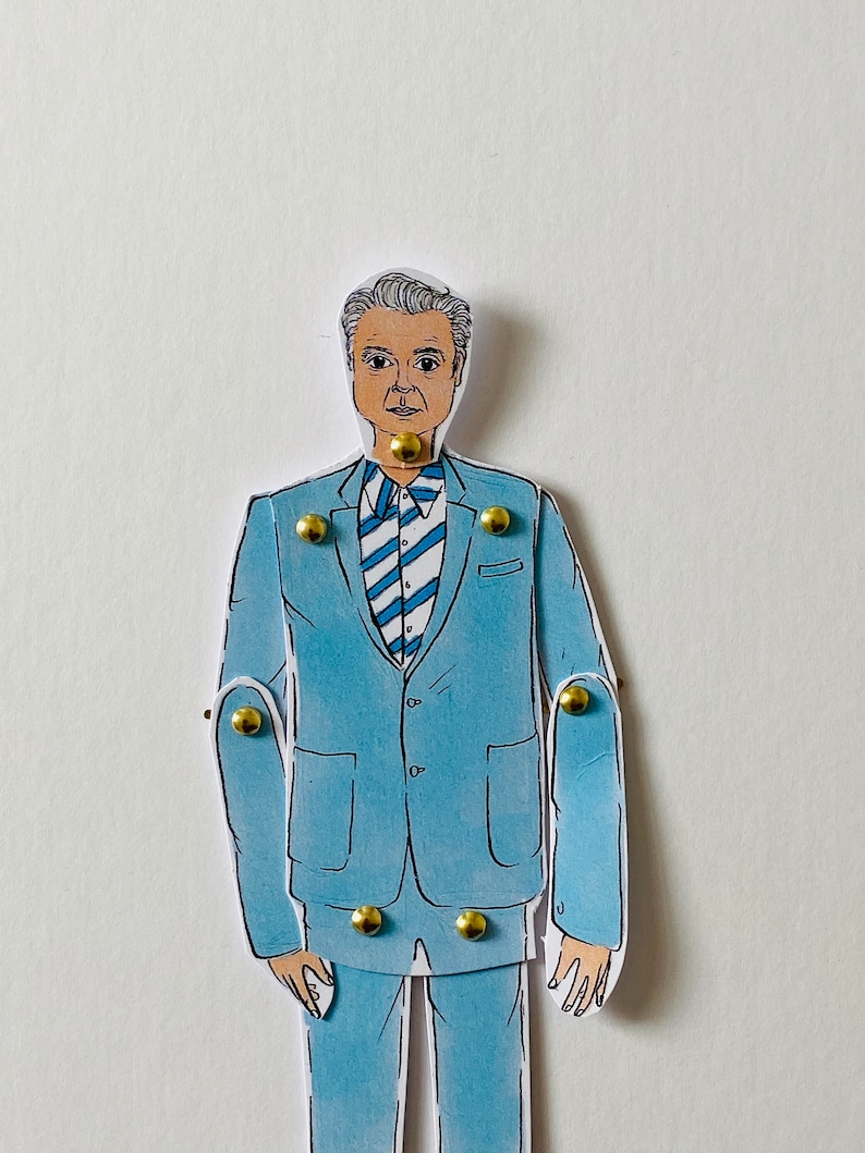 David Byrne Paper Doll David Byrne Print Articulated Doll - Etsy